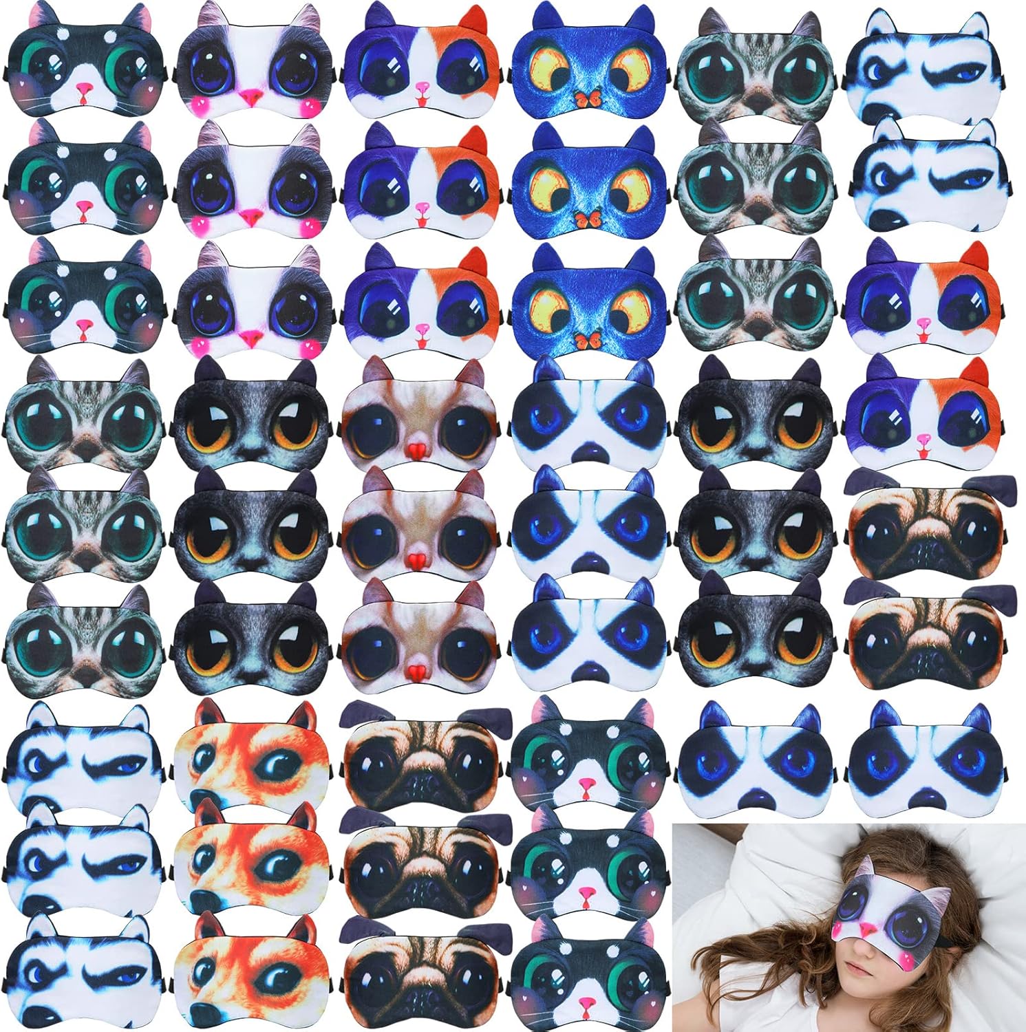 Amazon.com: Jeyiour 50 Pcs Blindfolds for Party Games, Kids Gifts ...