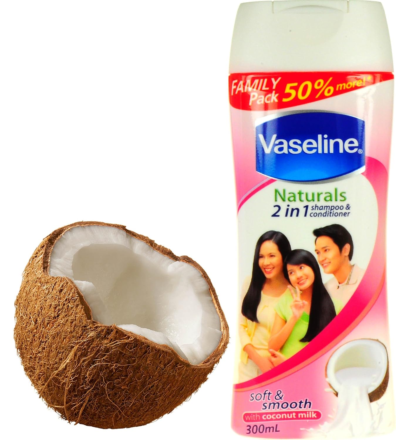 Amazon.com : Vaseline Soft & Smooth Milk Nutrient Shampoo 275mL : Hair ...