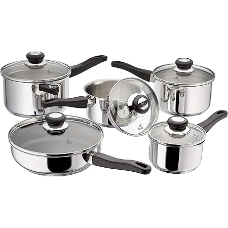 Judge Vista JJC2A Stainless Steel Set of Pans, 5-Piece Set, 24cm Saute ...