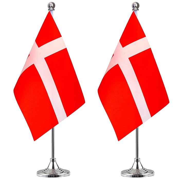 Buy Denmark Dane Desk Flag Small Mini Danish Office Table Flag with ...