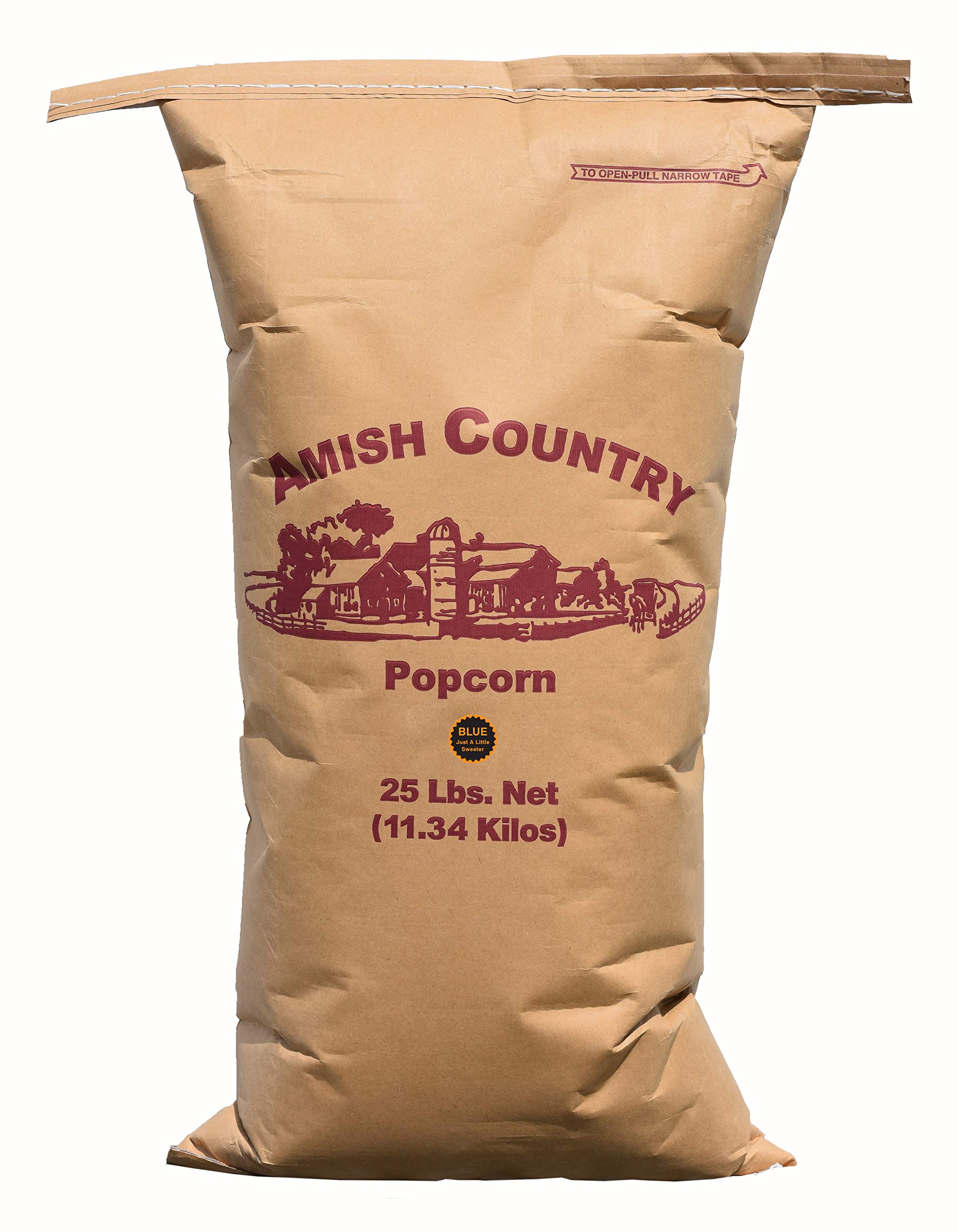 Buy Amish Country Popcorn | 25 lbs Bag | Blue Popcorn Kernels | Old ...