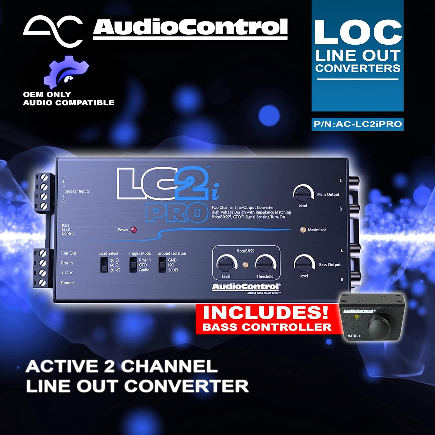 Amazon.com: AudioControl LC2i PRO 2-Channel Line Output Converter with ...
