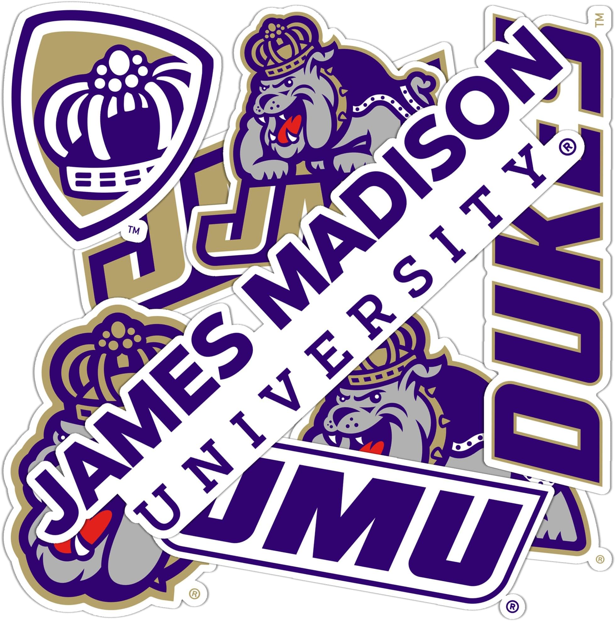 Amazon.com: JMU JAMES MADISON DUKES Large 11.5" Logo Decal : Sports ...
