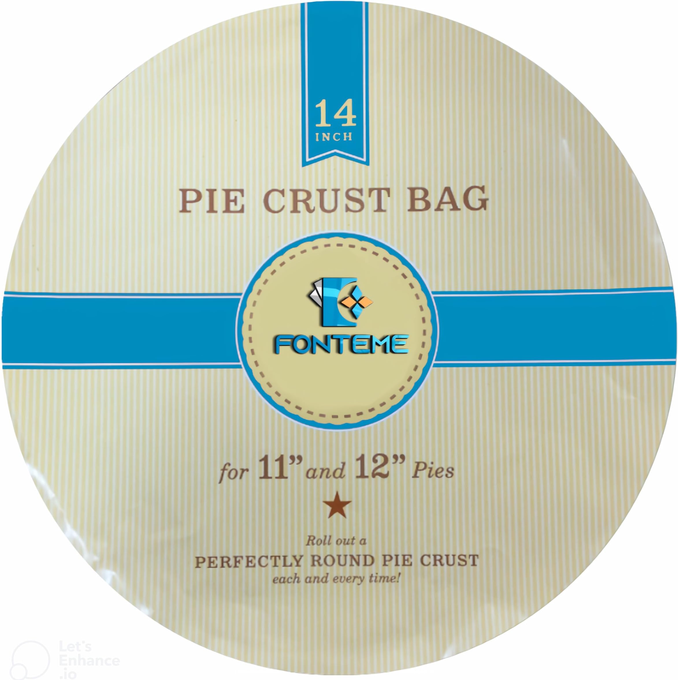 Amazon.com: Plastic Pie Crust Dough Rolling Bag 14" Non-Stick Mess Free ...