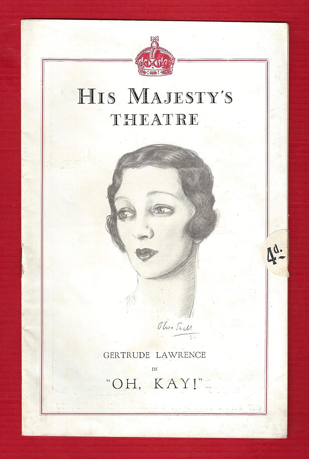 Gertrude Lawrence"OH, KAY!" Harold French/George Gershwin 1927 London ...