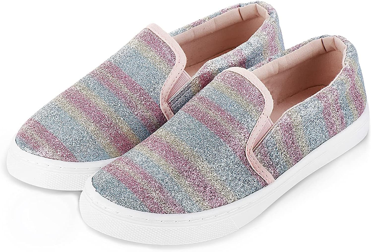 JOSINY Kids Shoes Slip On for Girls Boys - Casual Toddler Sneakers Lazy ...