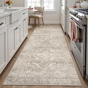 Amazon.com: EISUROM Hallway 3x10 Runner Rug - Vintage Non-Slip Long Rug ...
