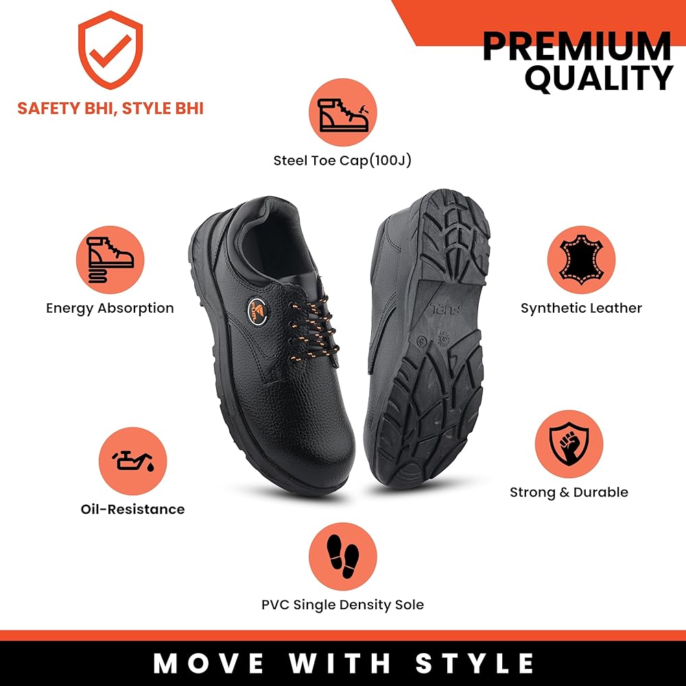 FUEL Arsenal-LC Synthetic Leather Safety Shoes for Nepal | Ubuy