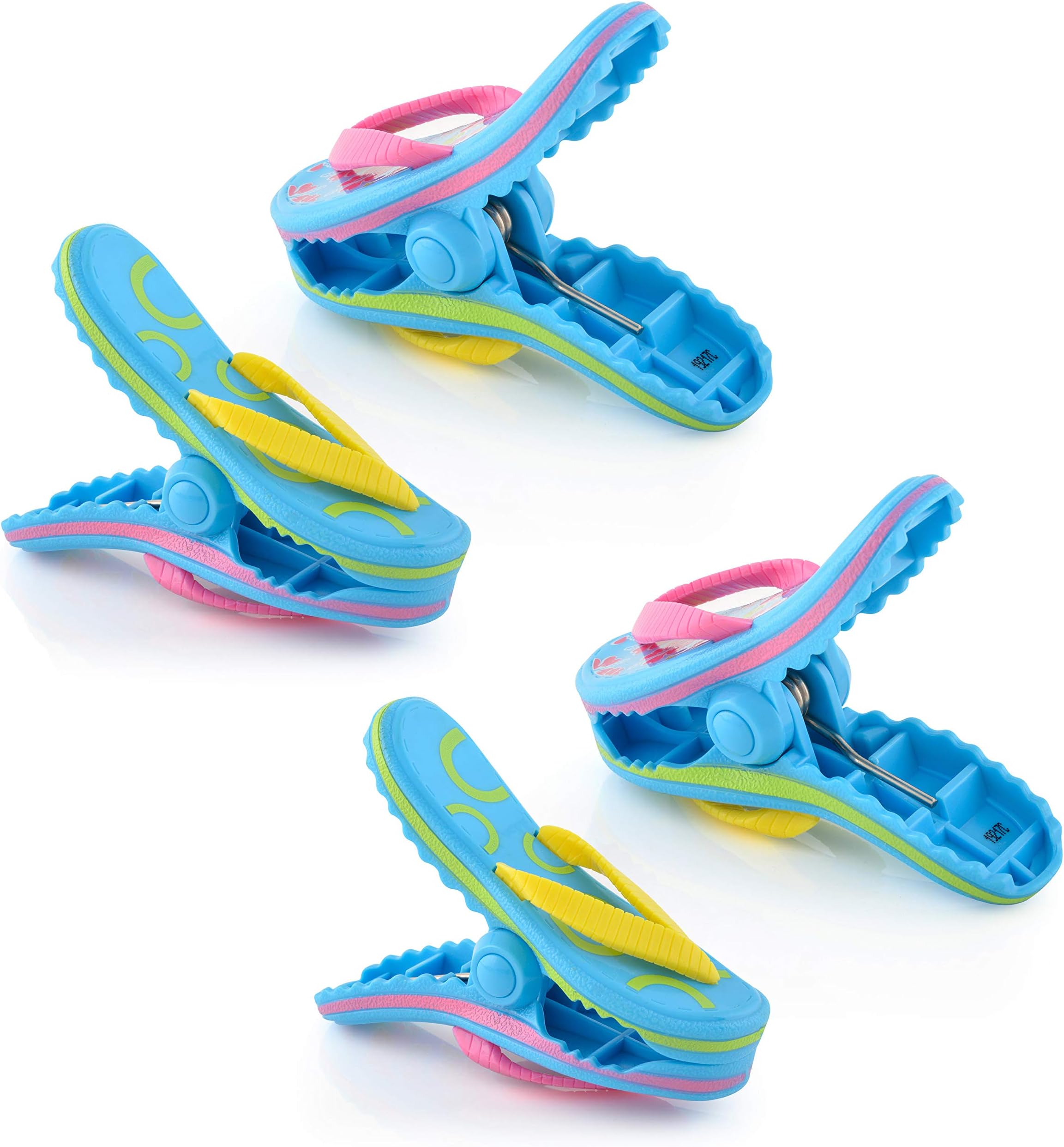 Amazon.com: PERFORMORE Flip Flop Beach Towel Clips (Yellow Strap), 2 ...