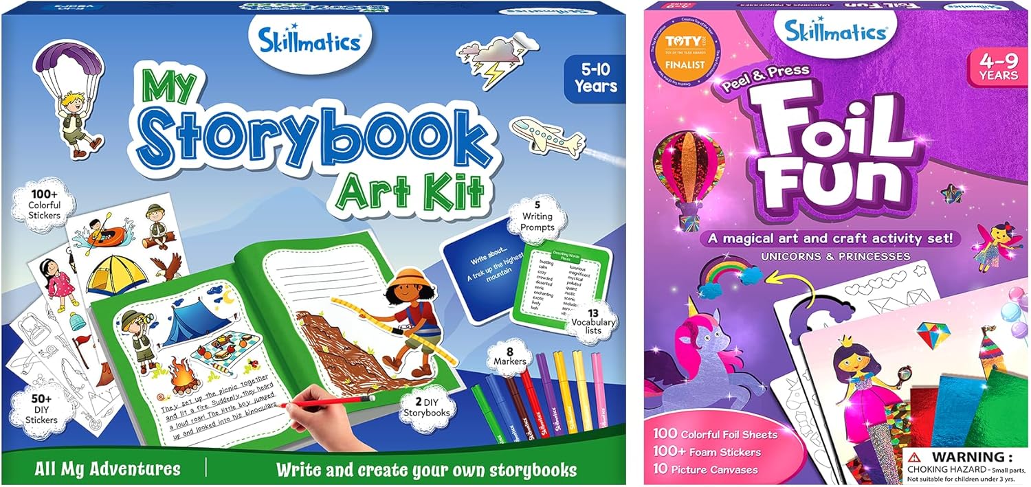 Amazon.com: Skillmatics My Storybook Art Kit Adventures & Foil Fun ...