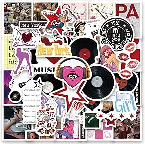 Amazon.com: sxdaizjsym 61 PCS Downtown Girl Stickers,Funny Downtown ...