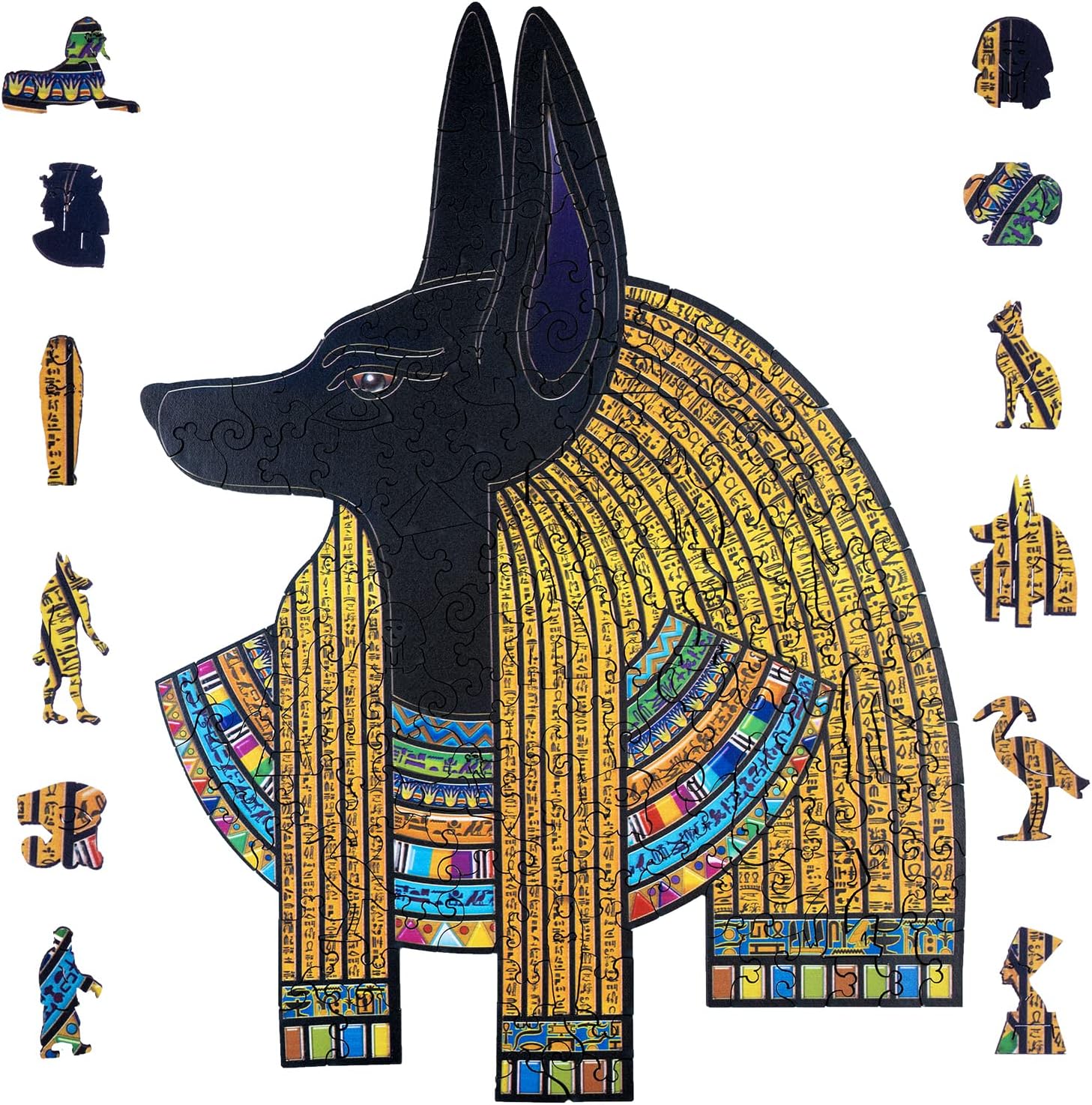 Amazon.com: Reiki Isle Wooden Puzzle for Adults, Anubis, Large : Toys ...