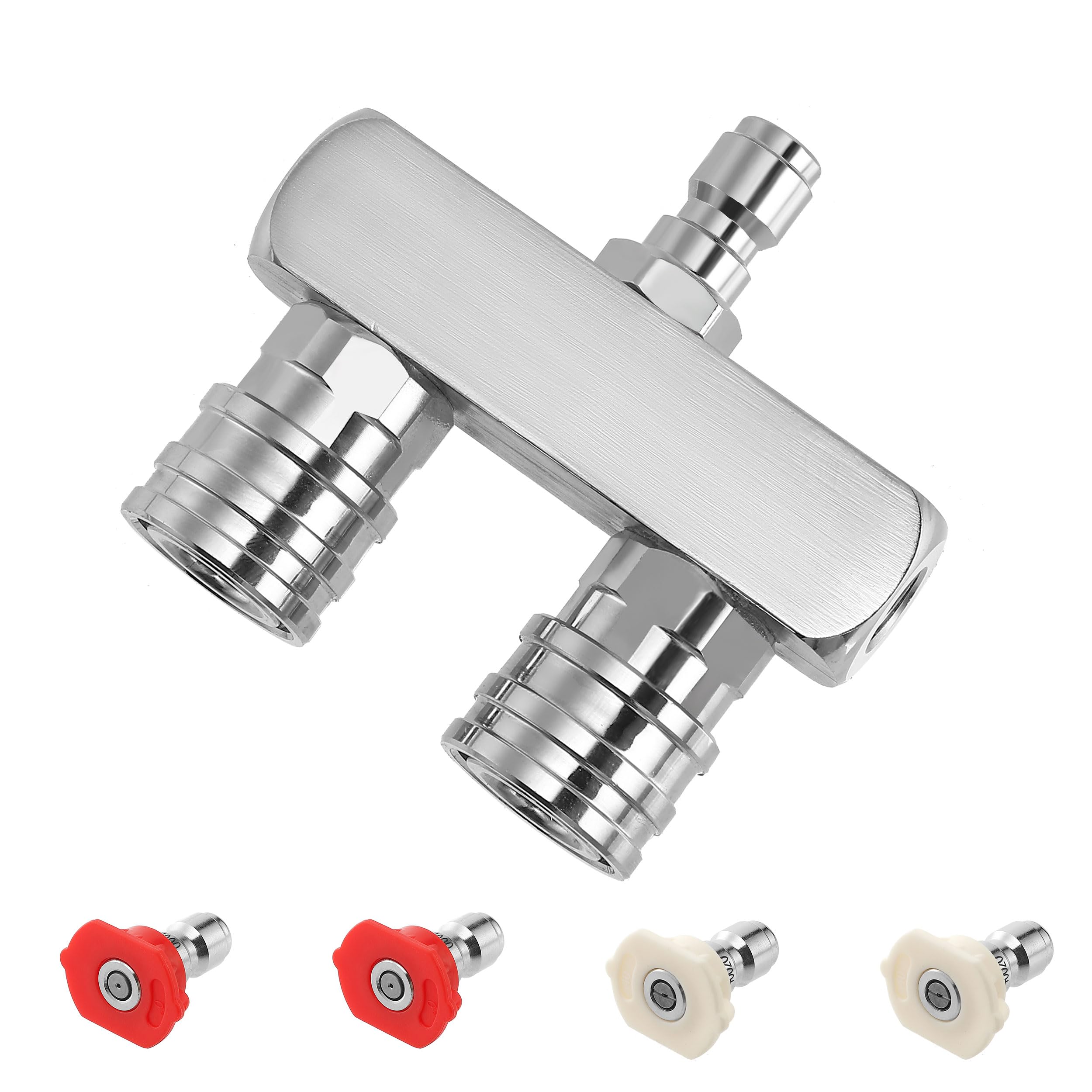 Amazon.com: EZALOR Pressure Washer Tips, 2-in-1 Power Washer Nozzle Tip ...