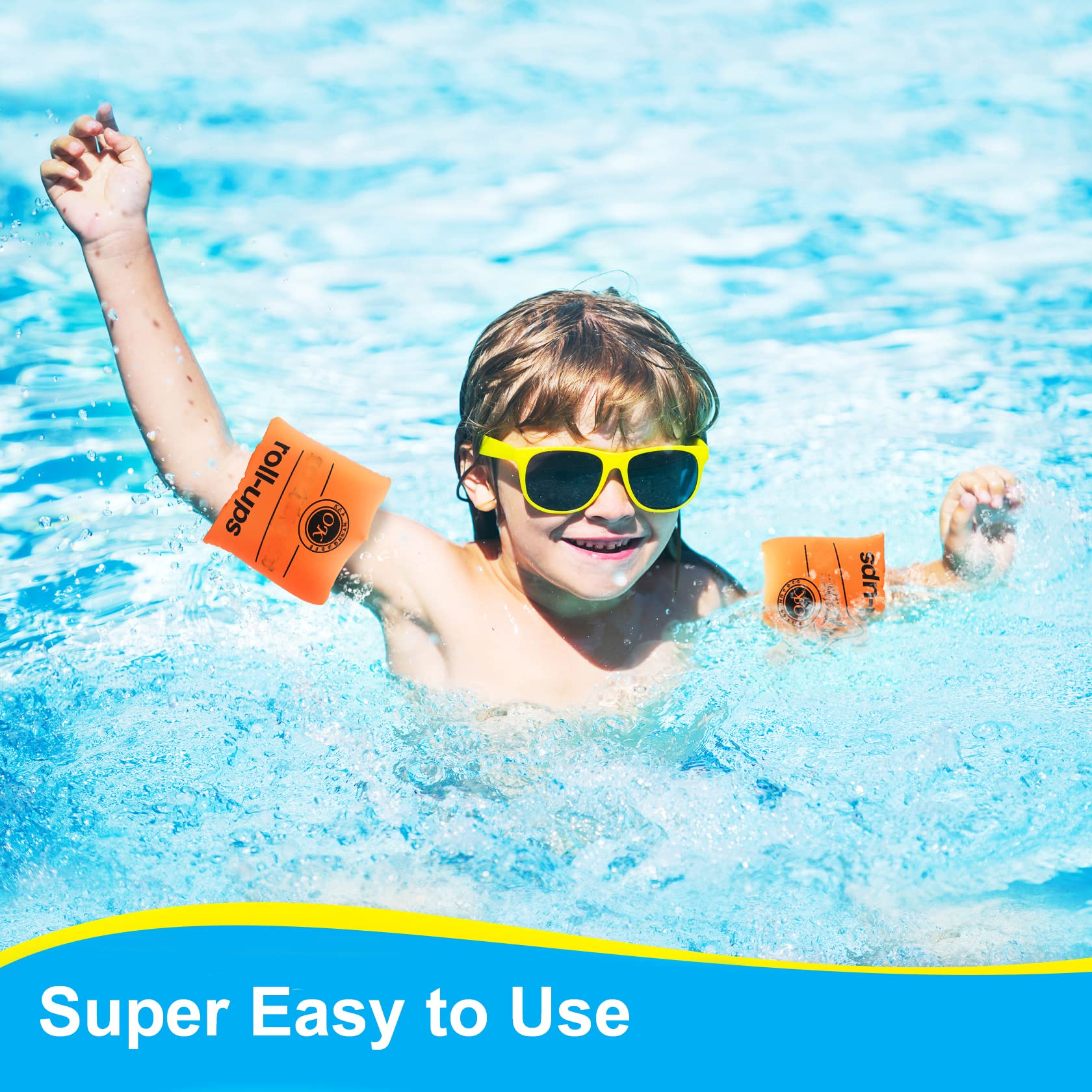 Snapklik.com : Inflatable Arm Floaties For Toddlers, Blow Up Water ...
