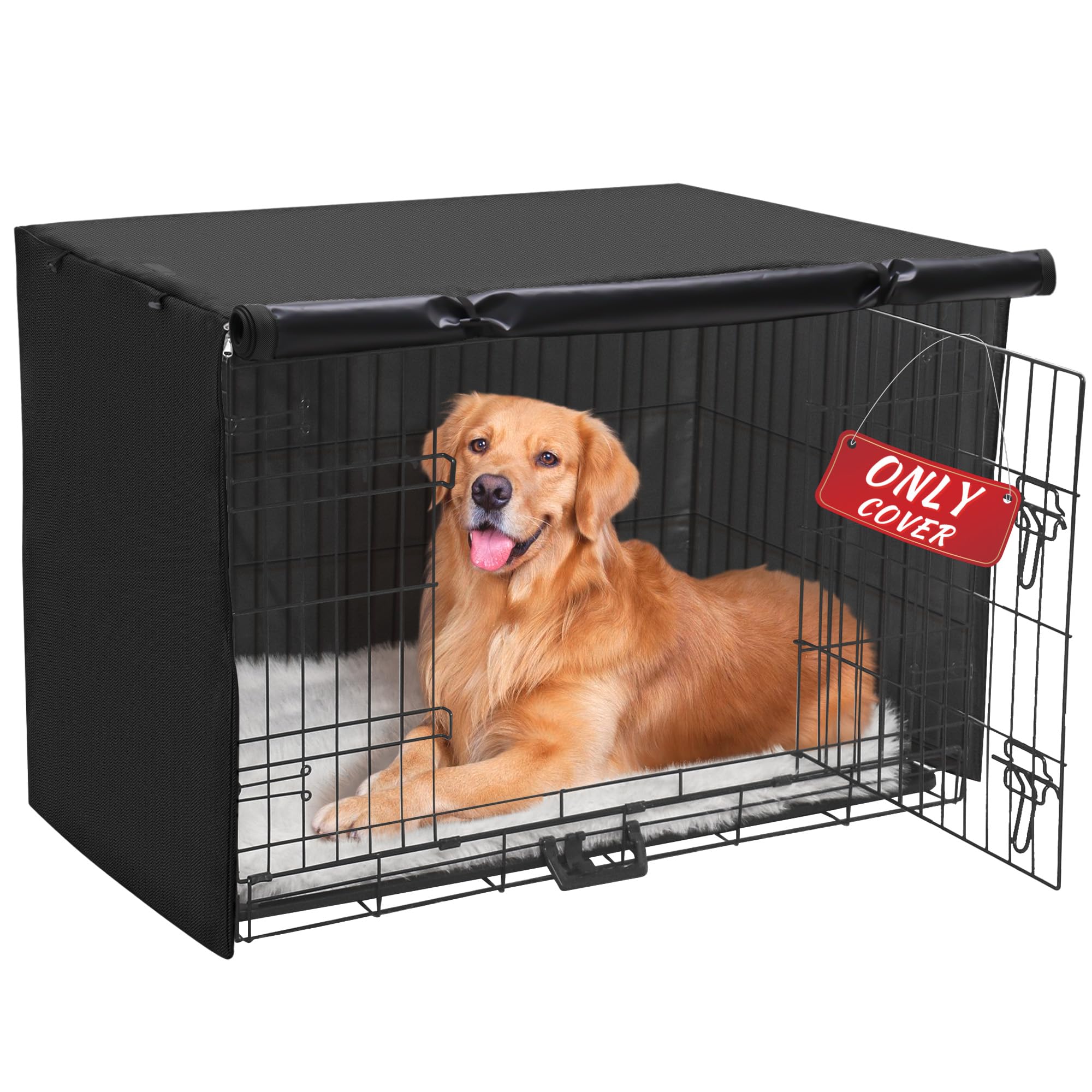 Amazon.com: Akinerri Dog Crate Cover - Double Door Waterproof Pet ...