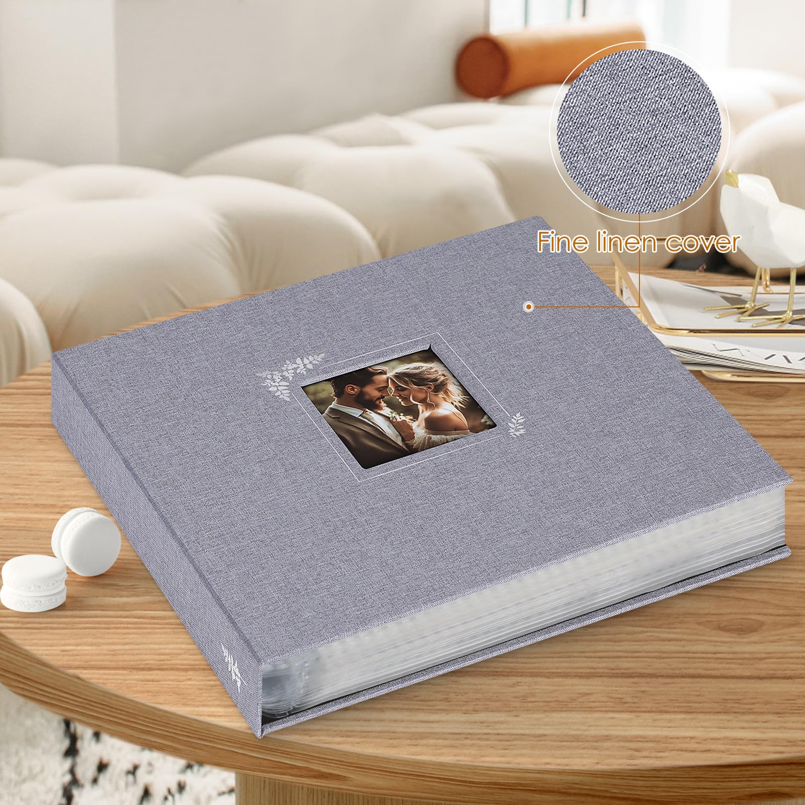Snapklik.com : Lanpn Scrapbook Photo Album 12x12, Linen Window Design ...