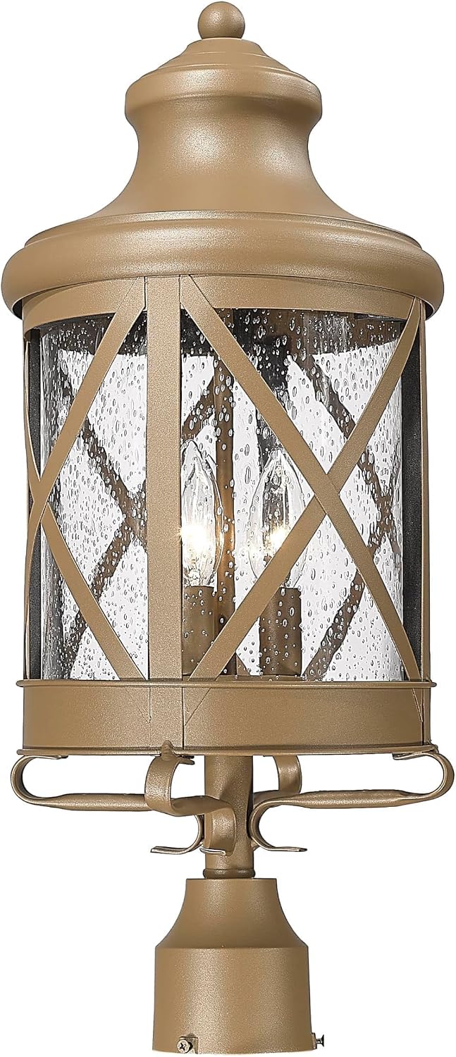 Farmhouse Lamp Post Lights, 21.6 Inch Height Medium Outdoor Post Light ...