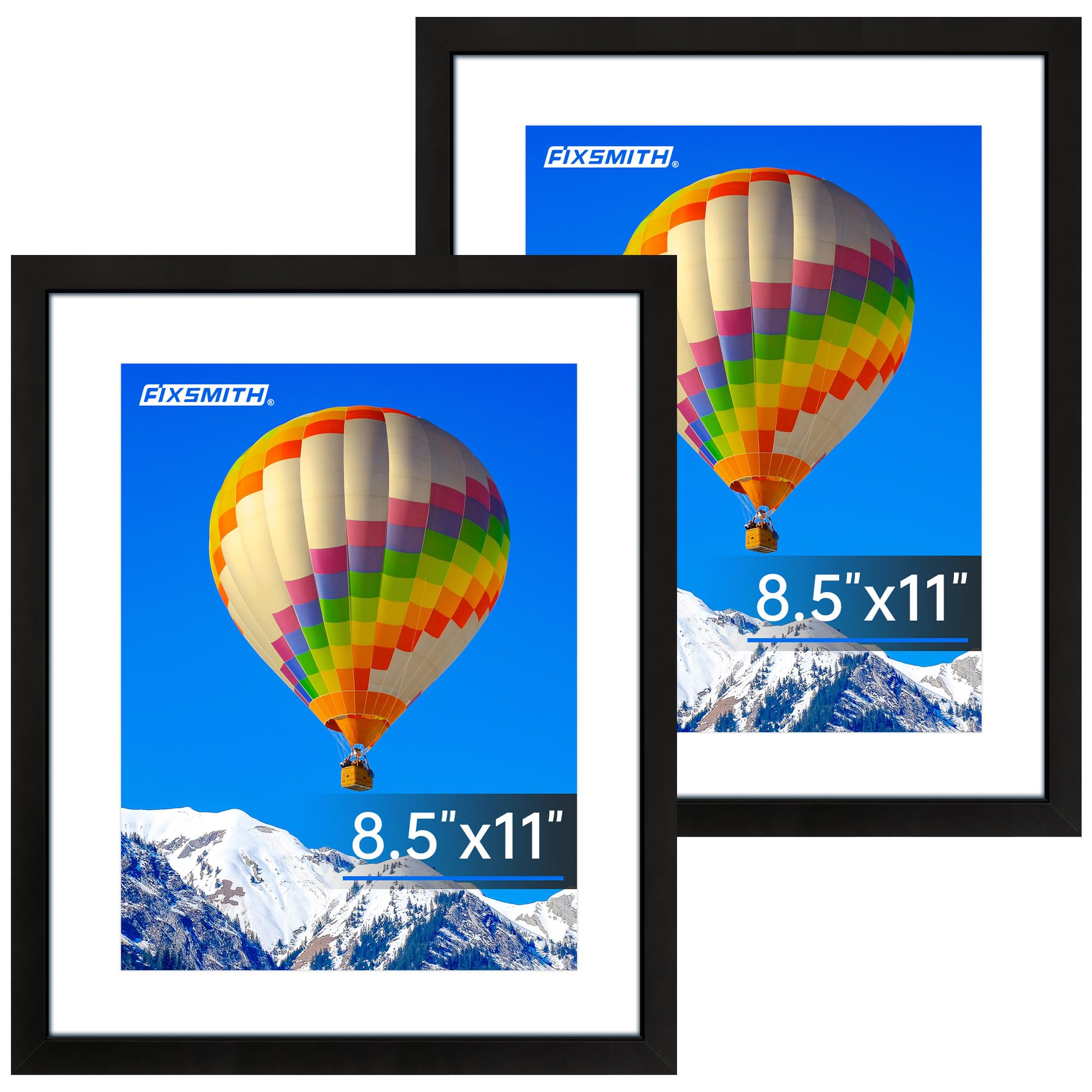 Amazon.com - FIXSMITH 8.5x11 Picture Frame Set of 2, Photo Frame with ...