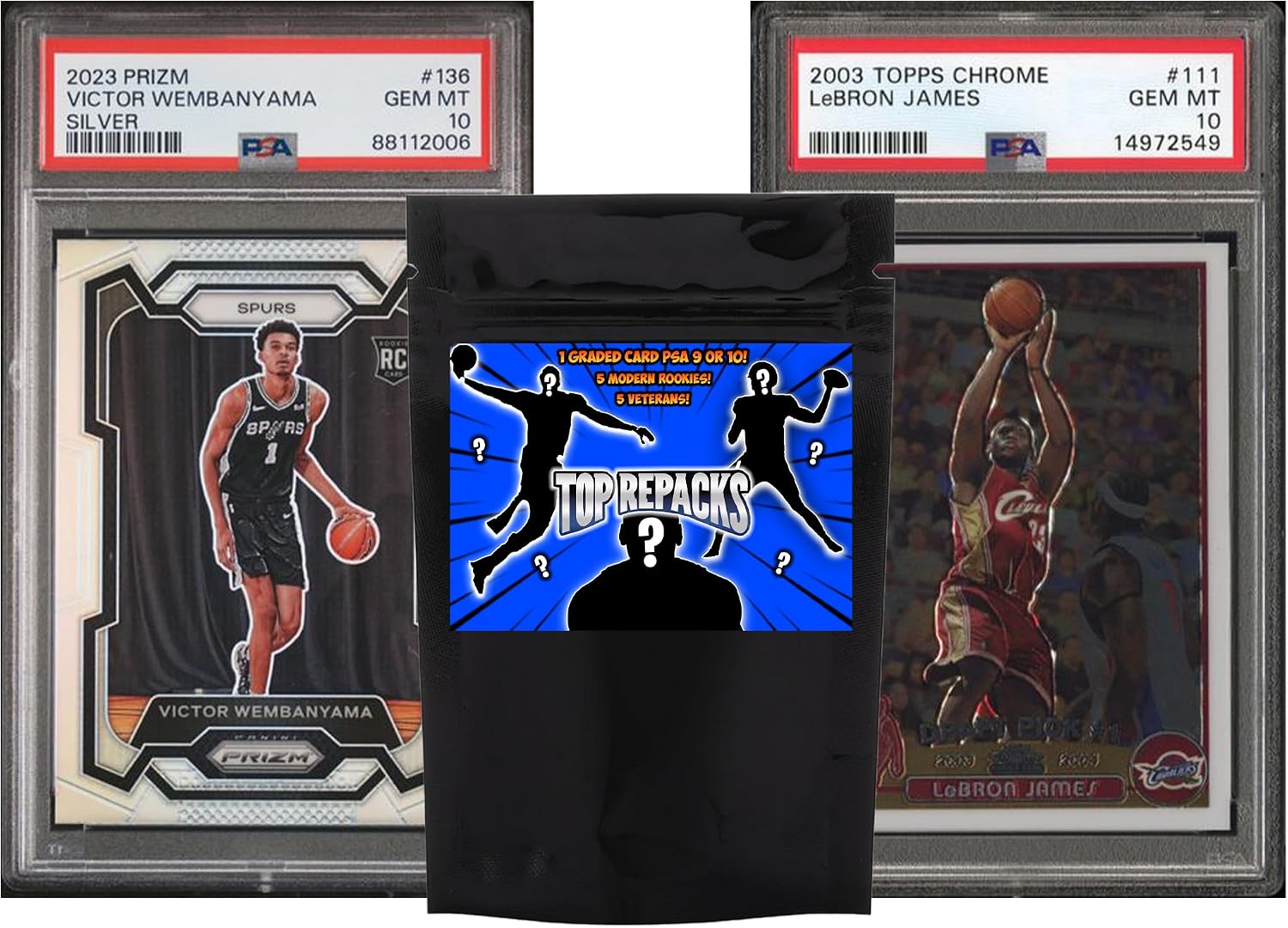 Amazon.com: TopRepacks Basketball Mystery Graded Card Hot Pack ...