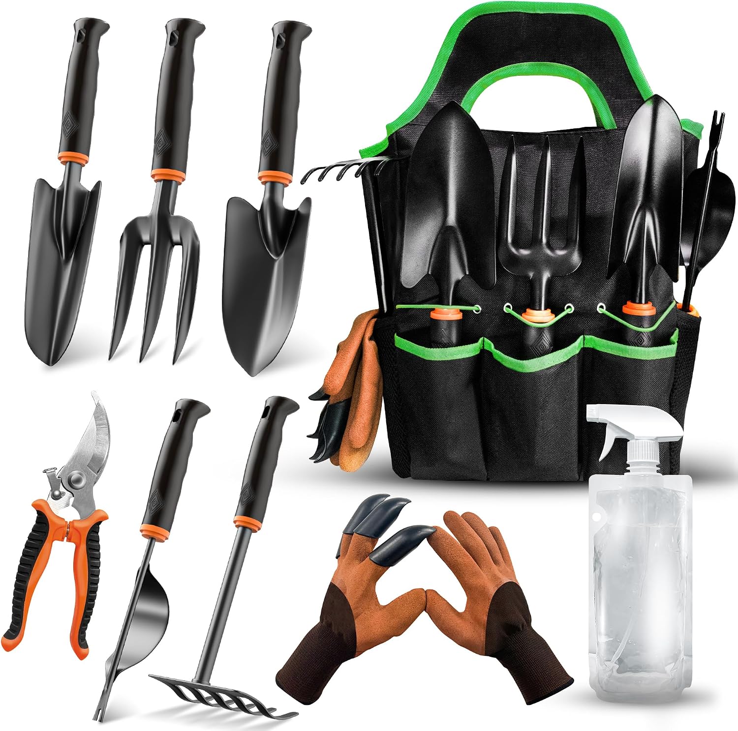 Amazon.com : LEDERA Garden Hand Tools for Gardening 10 PCS: Garden ...