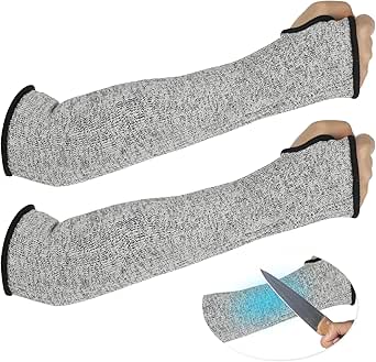 Amazon.com: Cut Resistant Sleeves, Safety Arms Protection Sleeves with ...