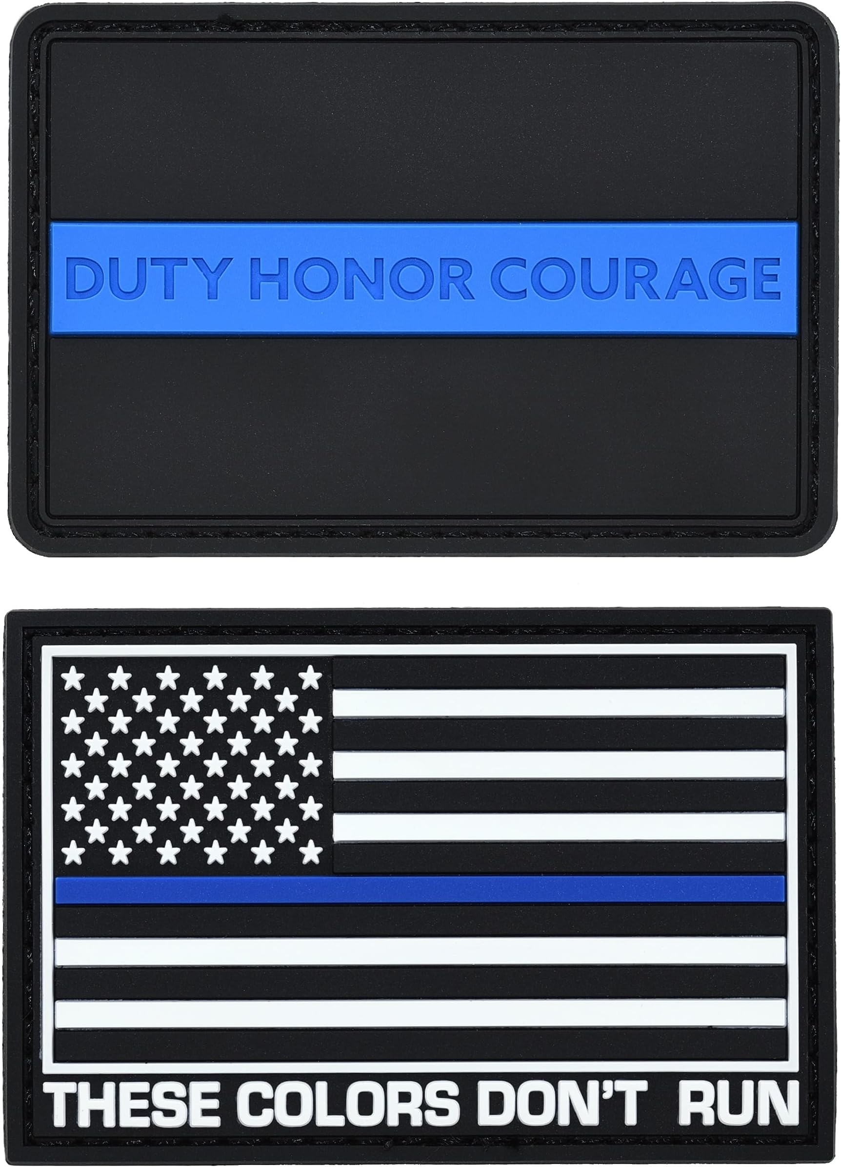 Amazon.com: Great 1 Thin Blue Line American Flag Patch 4-Pack, Police ...