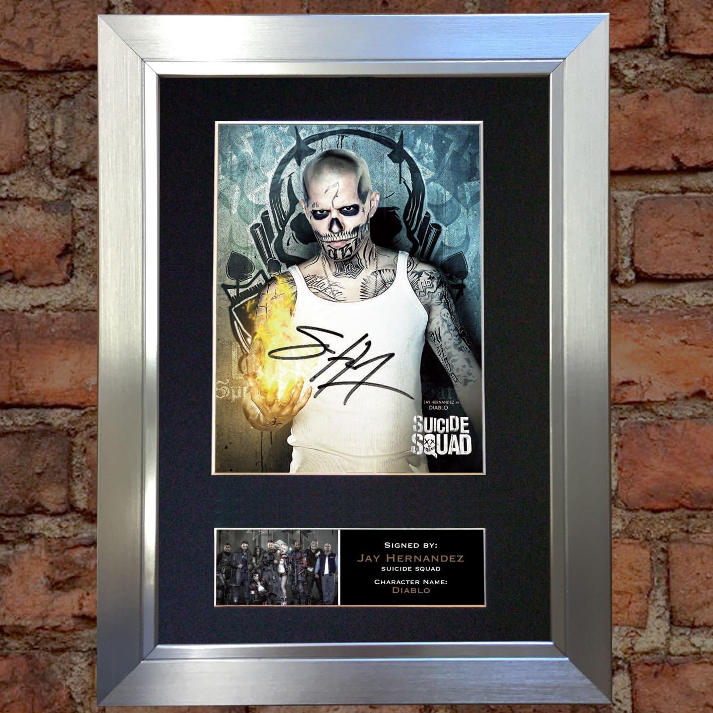 Amazon.com: SUICIDE SQUAD Diablo Jay Hernandez Signed Autograph Mounted ...