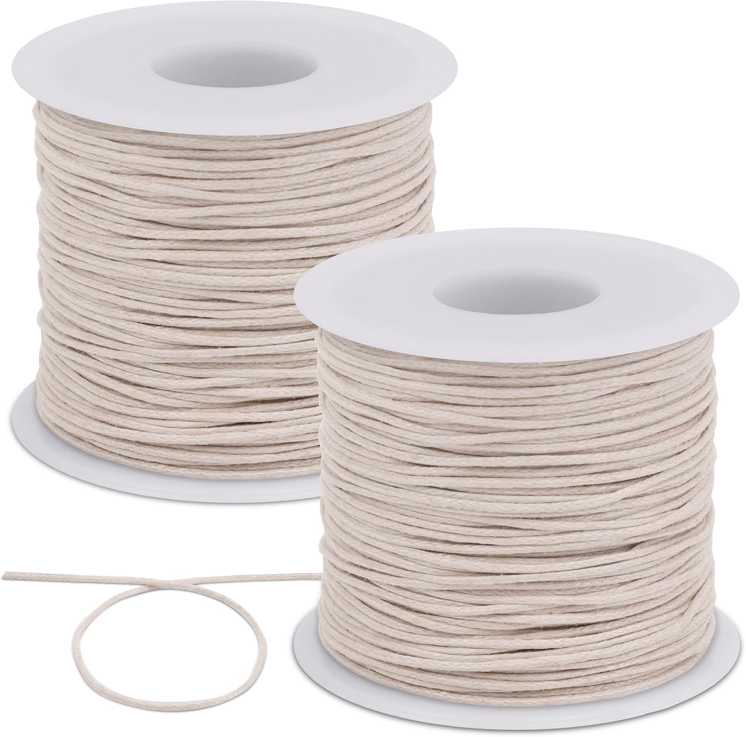Amazon.com: JeogYong 2pcs Waxed Cotton Cord 1mm x 76 Yards, Wax String ...
