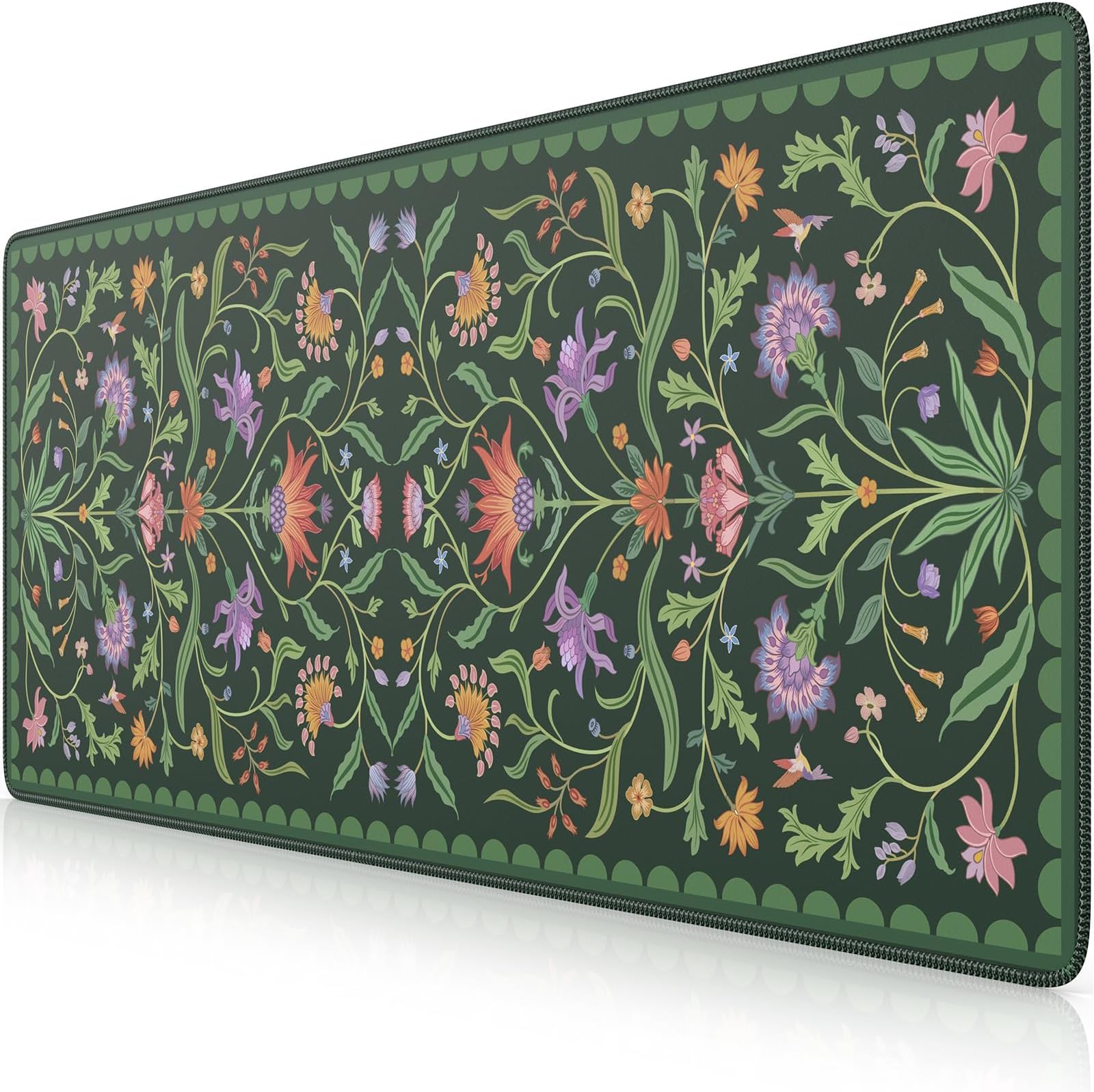 Amazon.com: iLeadon Desk Mat for Keyboard and Mouse, Large Floral ...