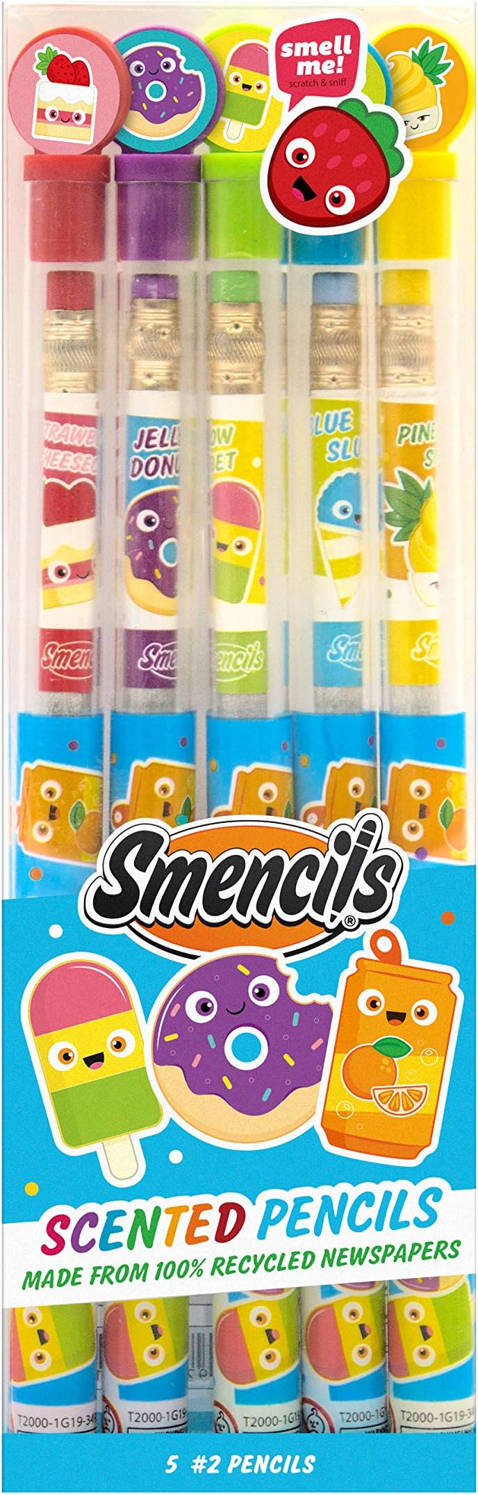 Scentco Graphite Smencils 5-Pack of HB #2 Scented Pencils : Amazon.ca ...