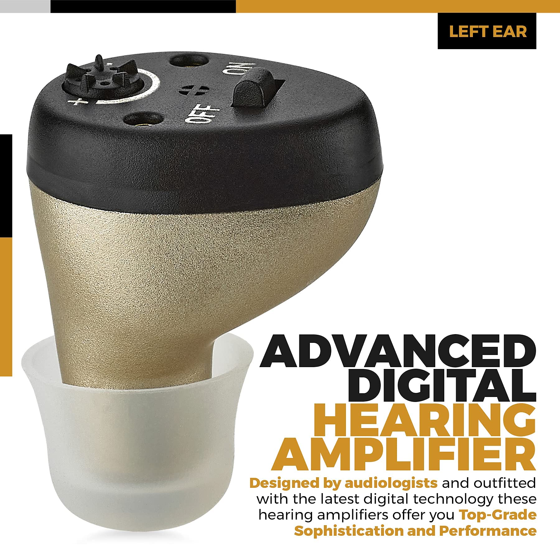 Buy Rechargeable Hearing Amplifier Pair - Left & Right Ear CIC Complete ...