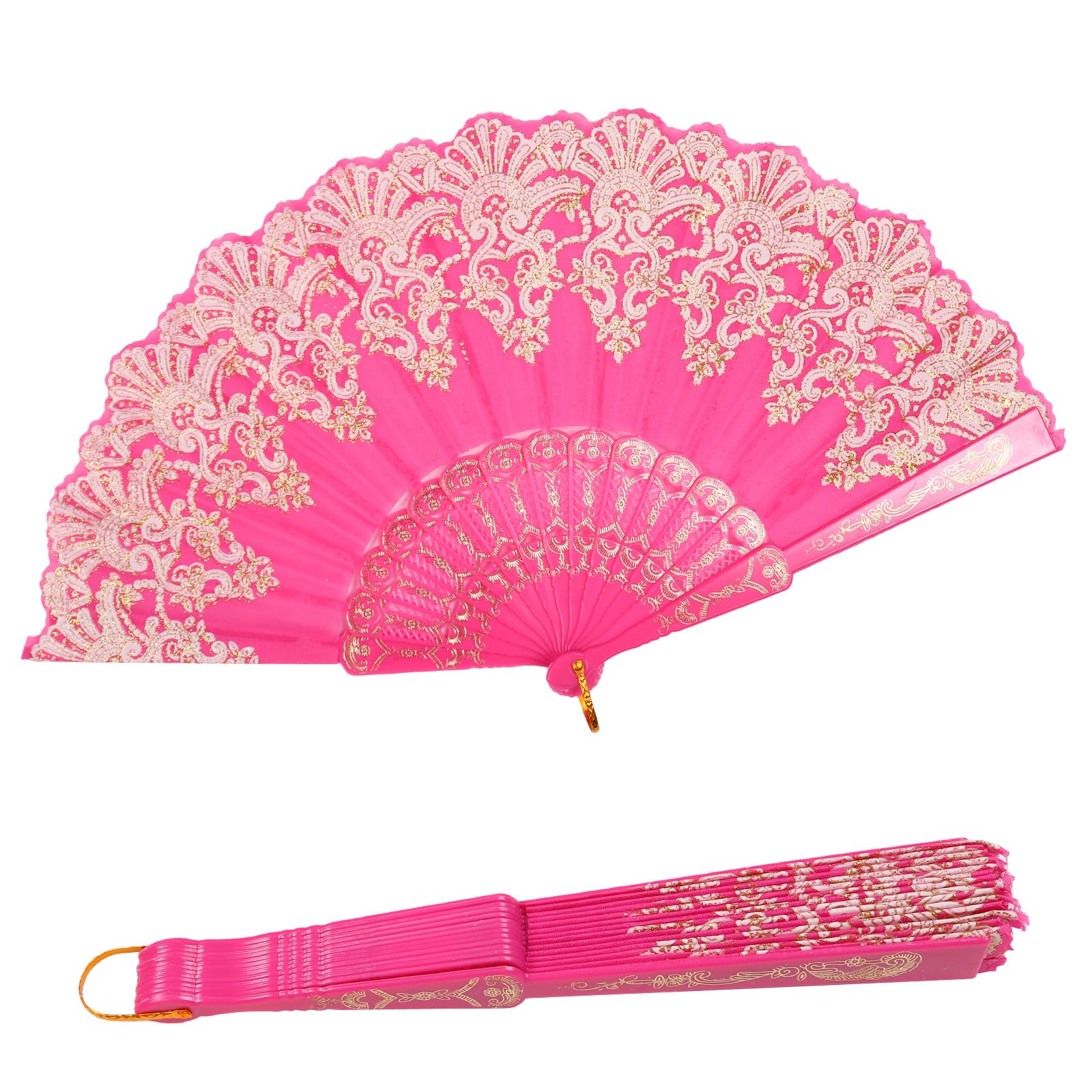 Amazon.com: INNOLIFE Spanish Folding Retro Pattern Hand Fan for Women ...