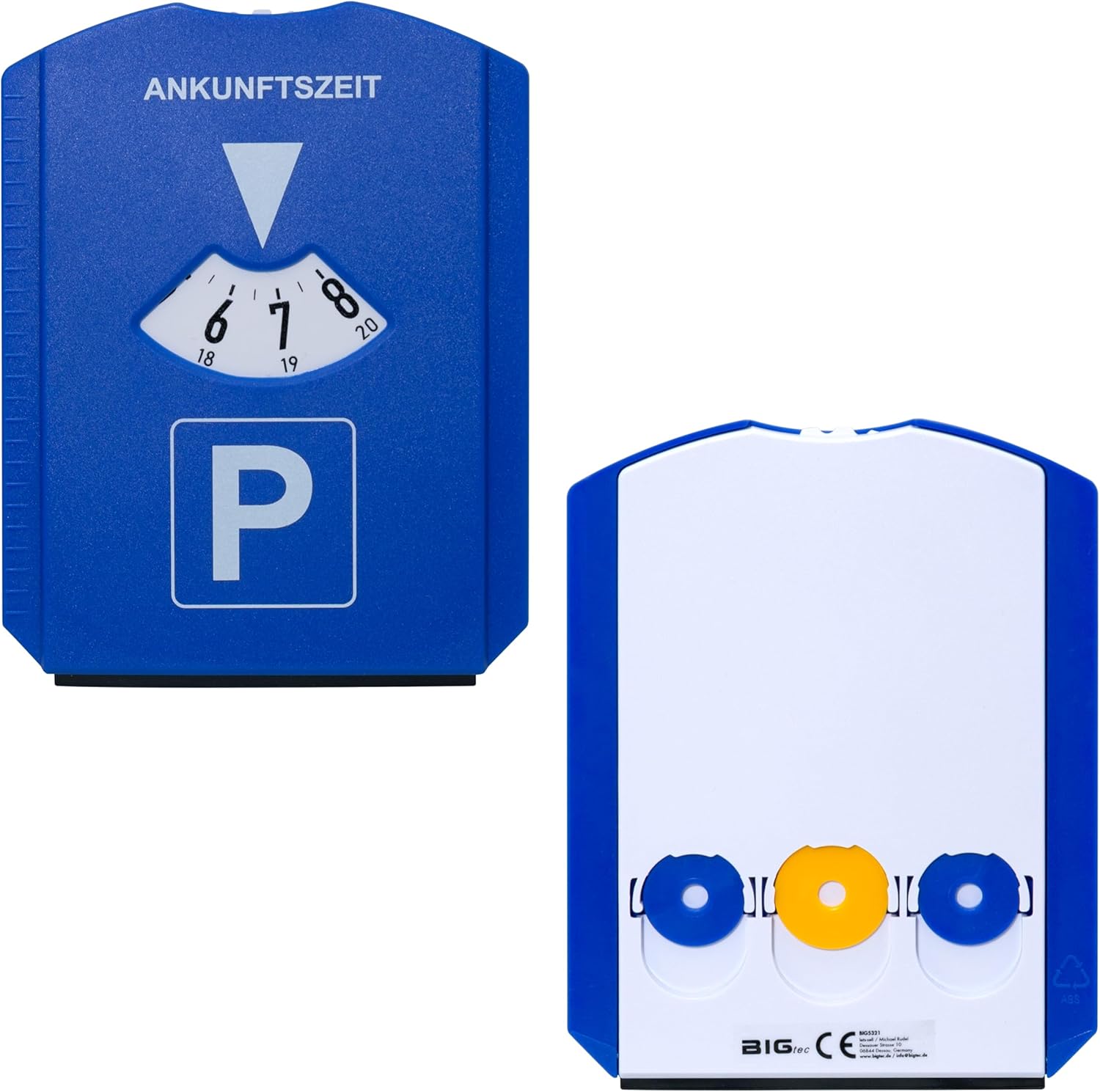 Bigtec Parkscheibe Auto Parkuhr Mit Eiskratzer Schreibenkratzer 3 X