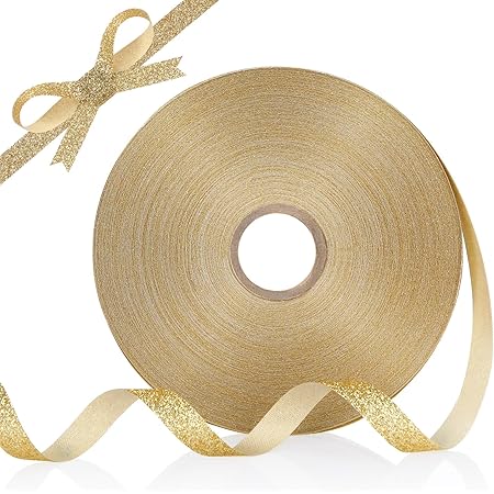Amazon.com: Glitter Ribbon Glitter Wired Edge Ribbon Waterproof Sparkly ...