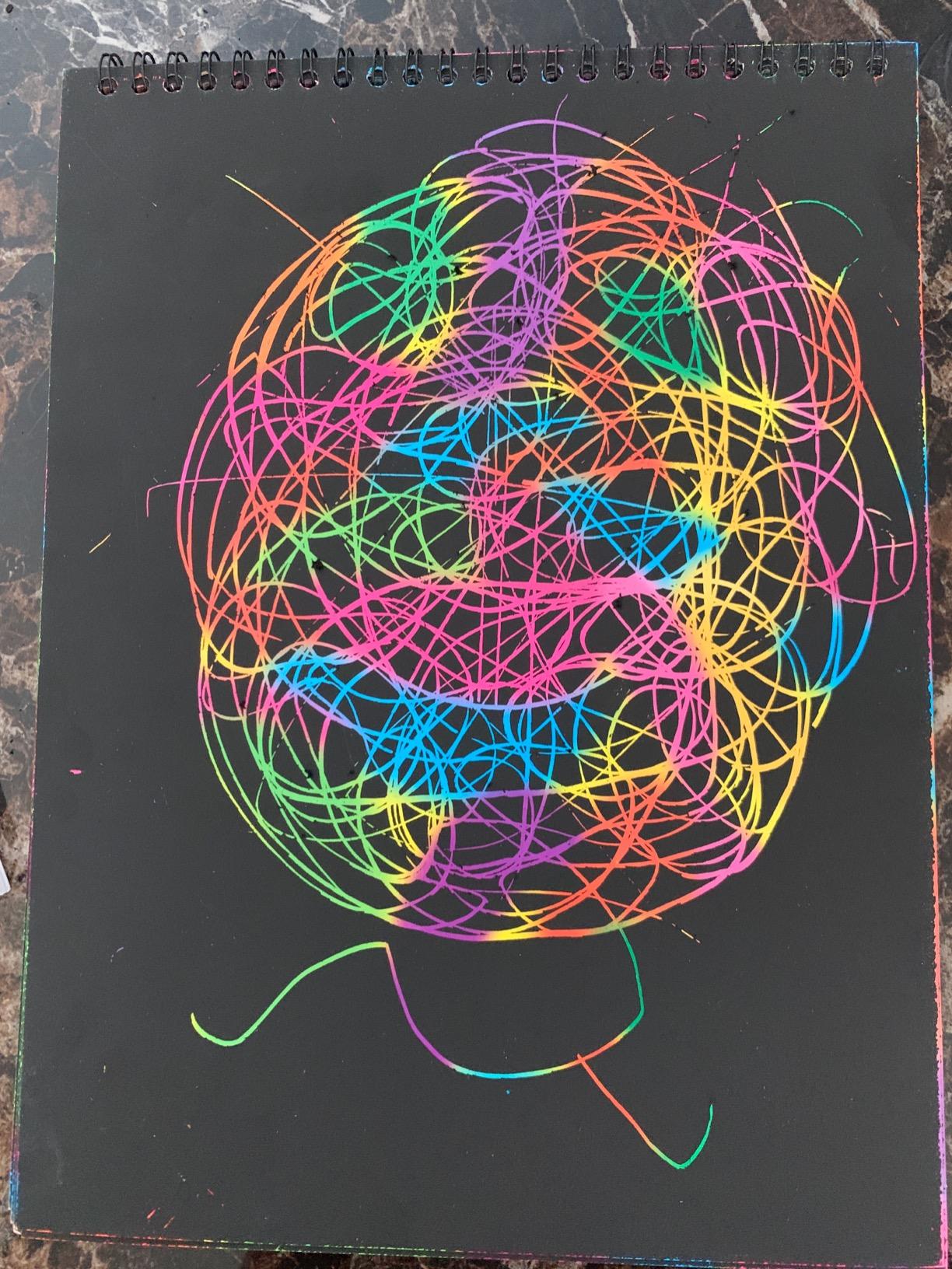 Amazon.com: Juvale Rainbow Scratch Paper Notepad for Kids or Adults (3 ...