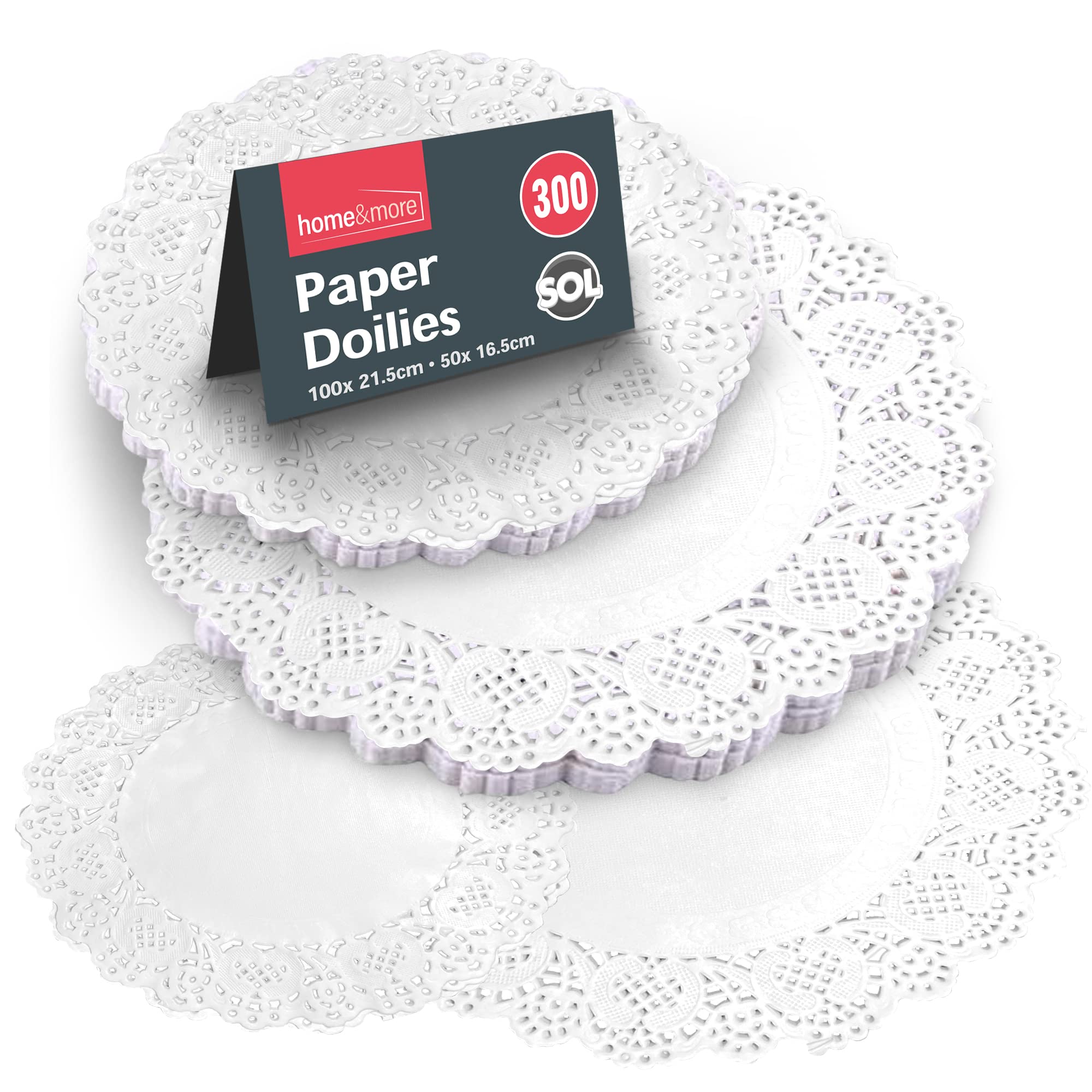 300pk Round Paper Doilies | 8.5 Inches & 6.5 Inches | Doilies Lace ...