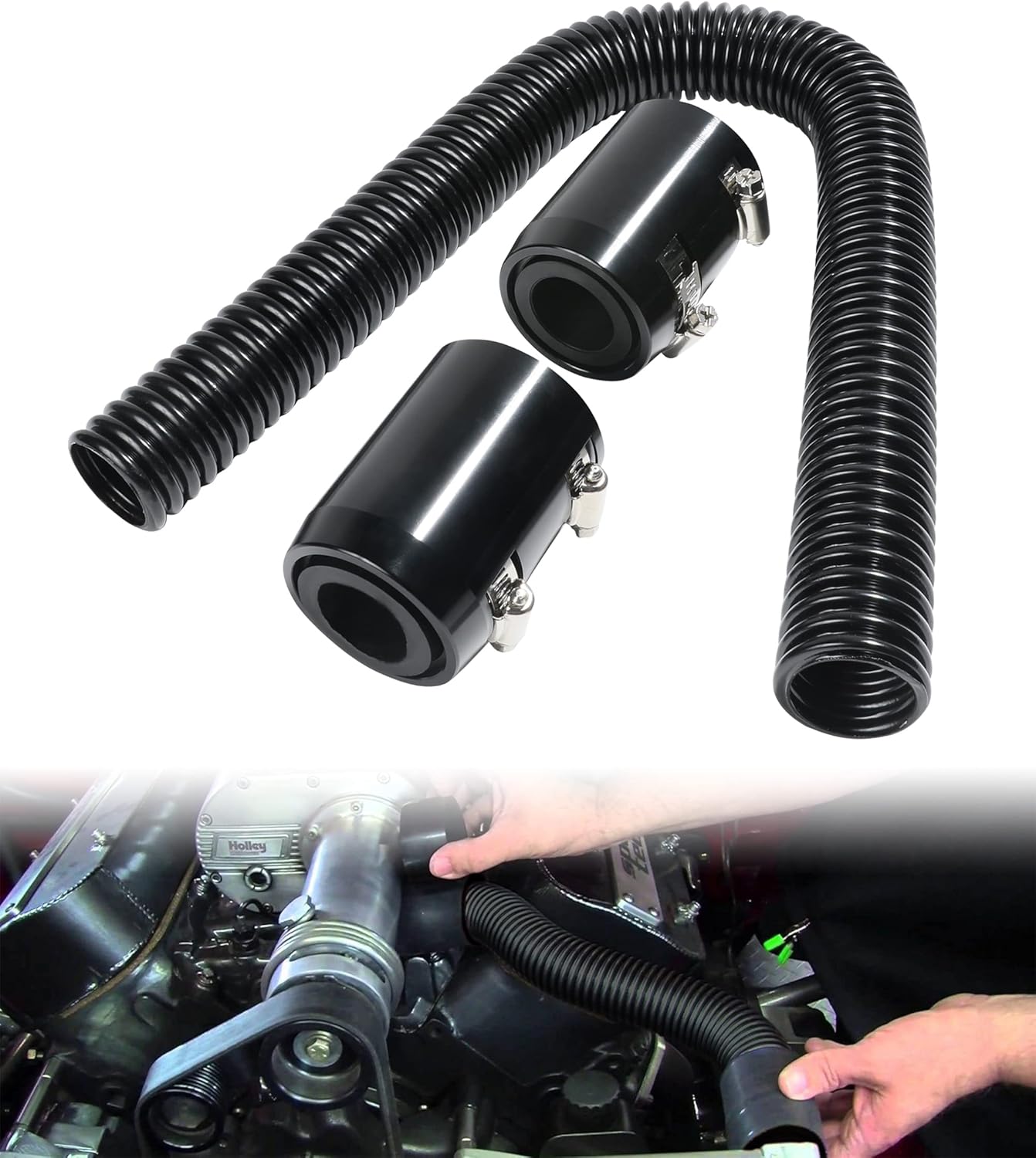 Amazon.com: AOCISKA 24"/48" Radiator Hose Kit,Stainless Steel Radiator ...
