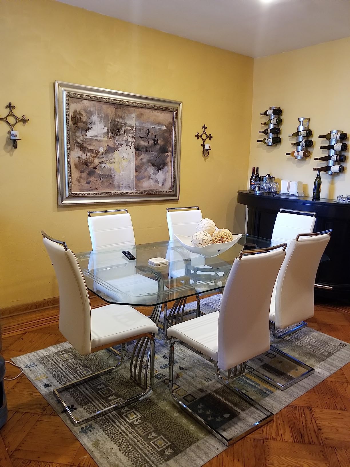 Amazon.com - Modern Dining Chairs Set of 6,High Back Kitchen Dinner ...