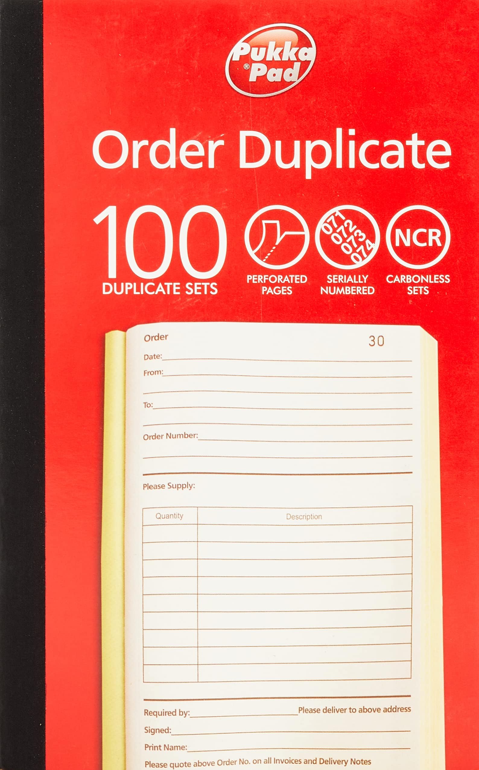 Pukka Pads 6901-FRM Value 216x130mm Plain Ruled Duplicate Book (Pack of ...