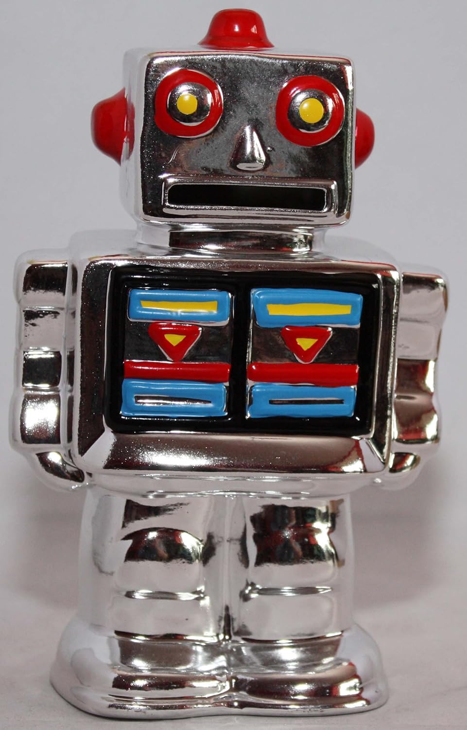 6" Chrome Robot Money Box : Amazon.co.uk: Home & Kitchen