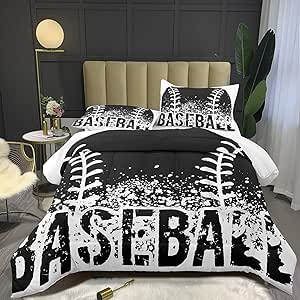 Amazon.com: Bodhi Kids Comforter Twin, Boys Baseball Comforter with ...