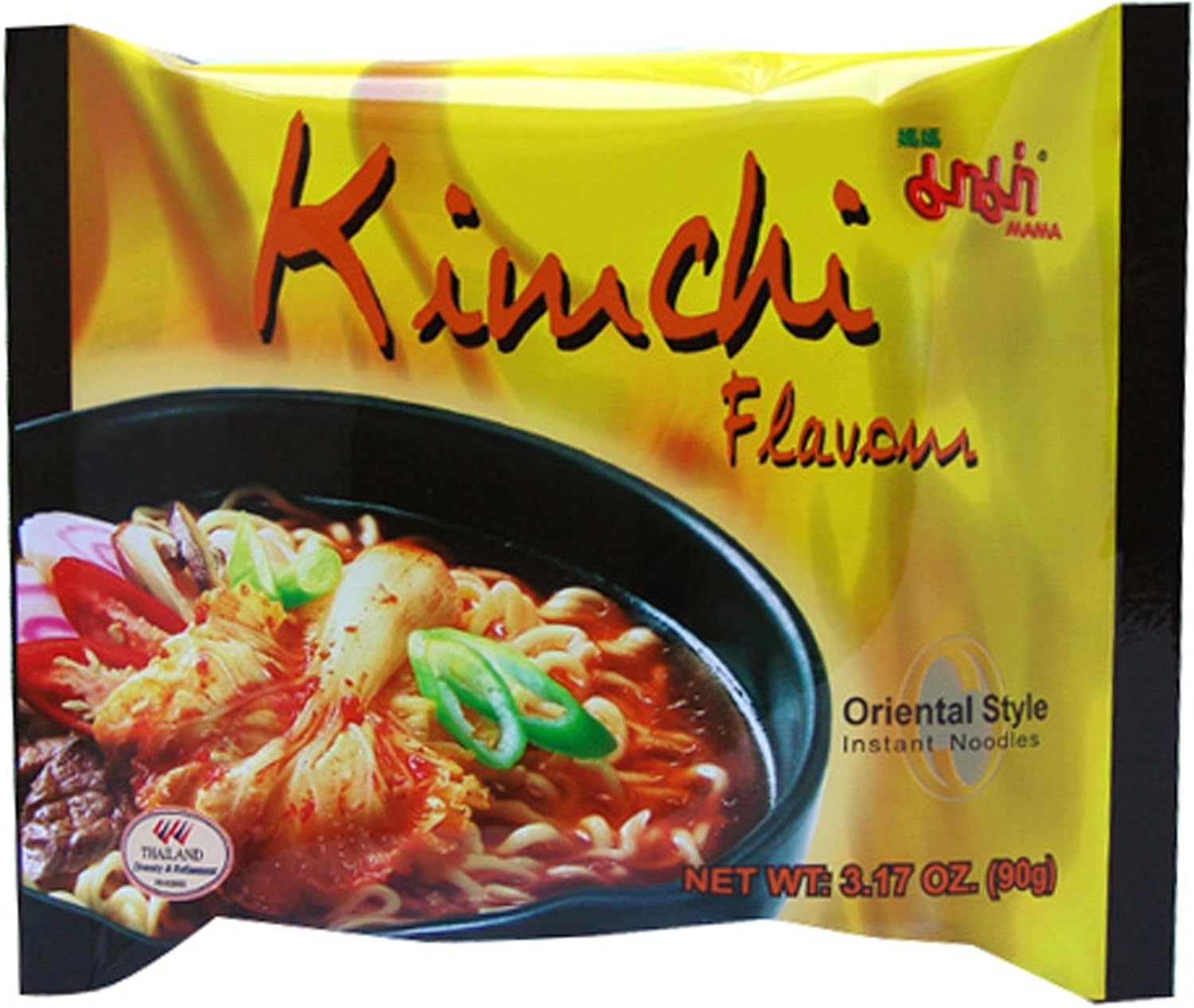 Mama Instant Noodles Kimchi Jumbo 90g Pack of 30) (30 x 90 g : Amazon ...