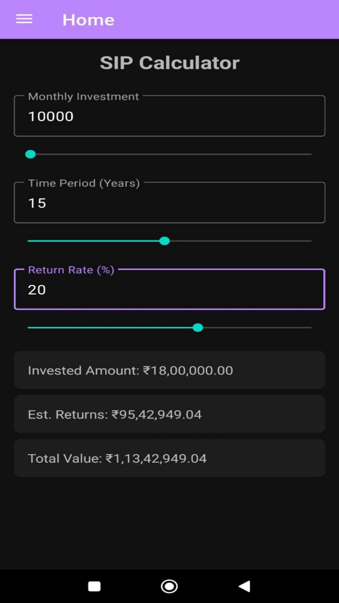 Sip Calculator - App on Amazon Appstore