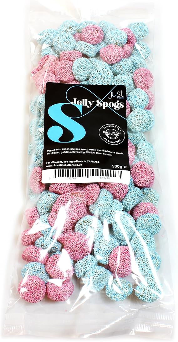 Just Treats Jelly Spogs/Jelly Buttons (500g Treat Bag) : Amazon.co.uk ...