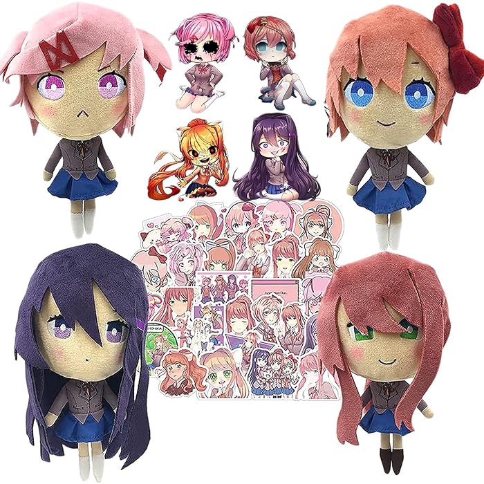 Buy Mitrilifi fign 4 set Doki Doki Literature Club Toy Set 21cm Sayori ...
