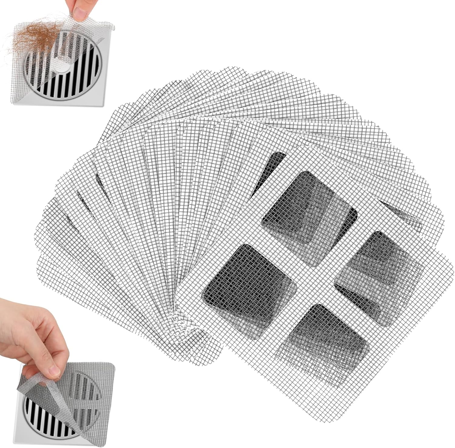 Disposable Hair Drain Stickers, Drain Hair Catcher, Floor Drain Sticker ...