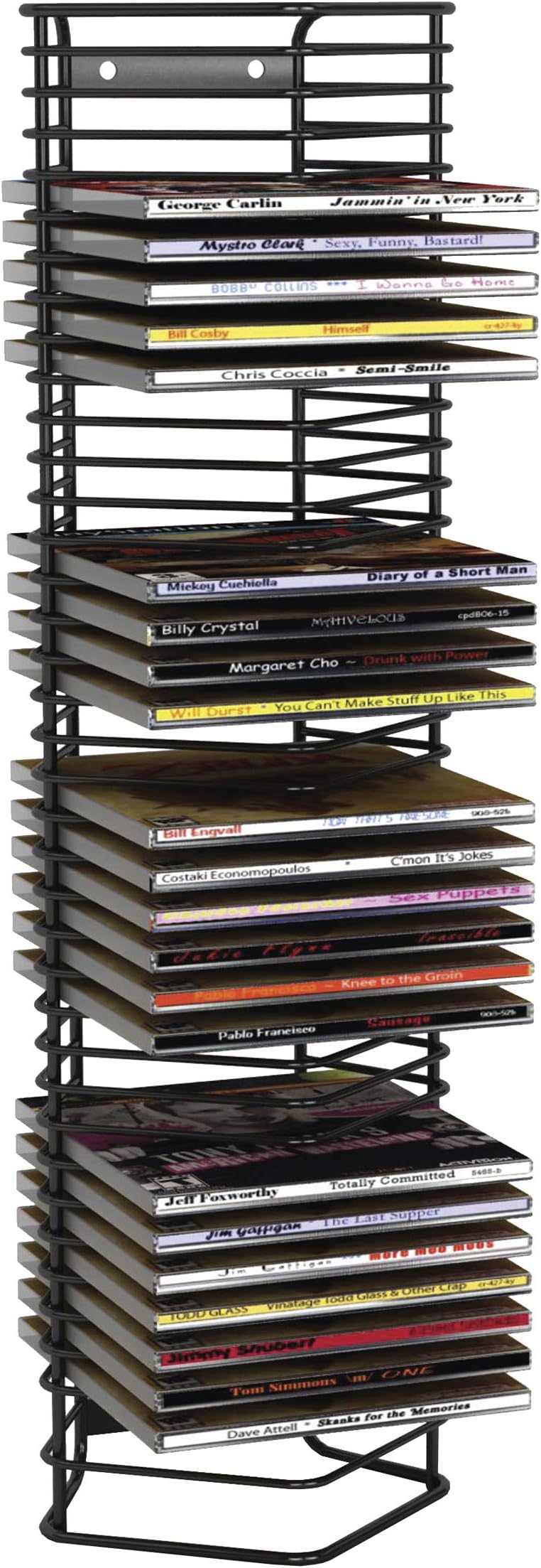 Amazon.com: Atlantic Adjustable Wire Media Rack - Heavy Gauge Steel ...