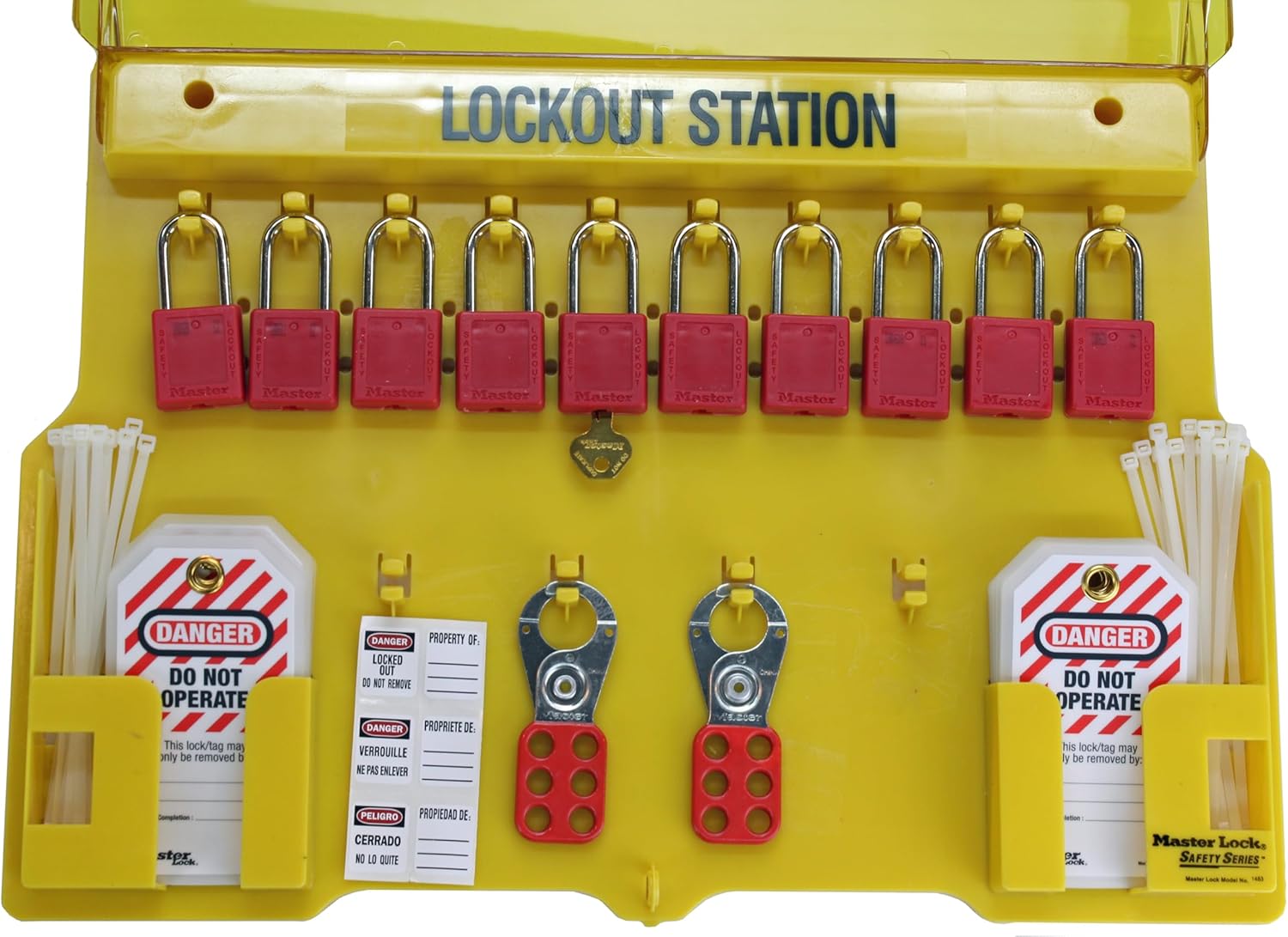 Amazon.com: Ideal 44-806 10 LOCK LOCKOUT STATION, KIT, Black ...