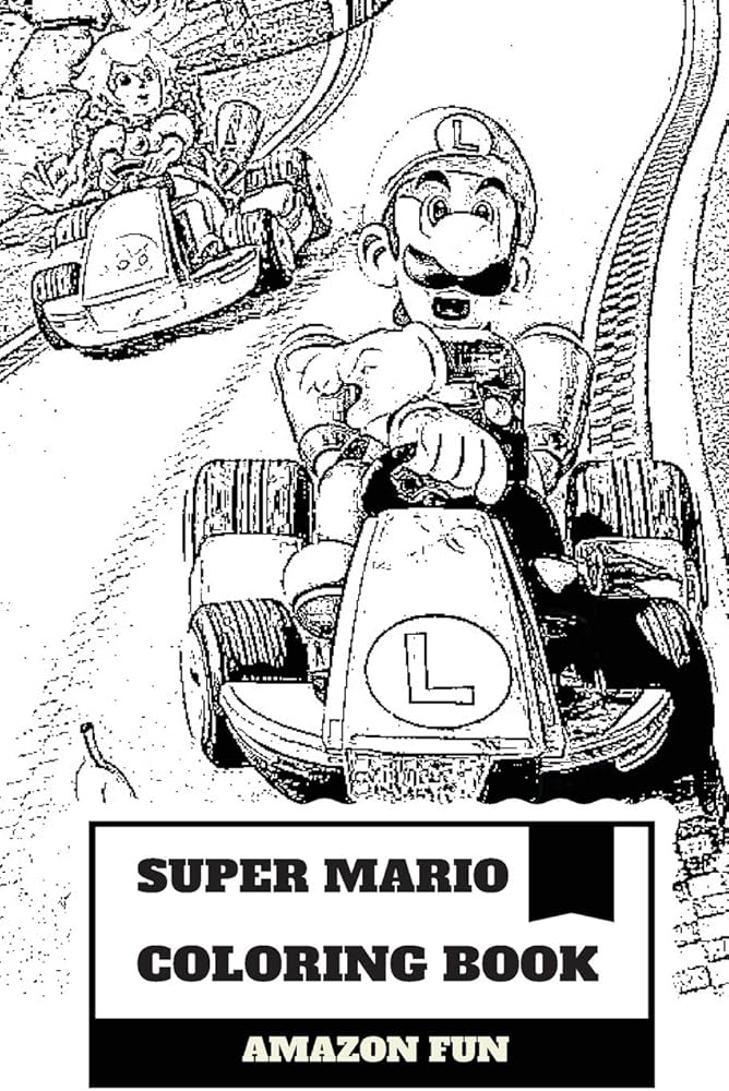 mario kart 8 deluxe coloring pages