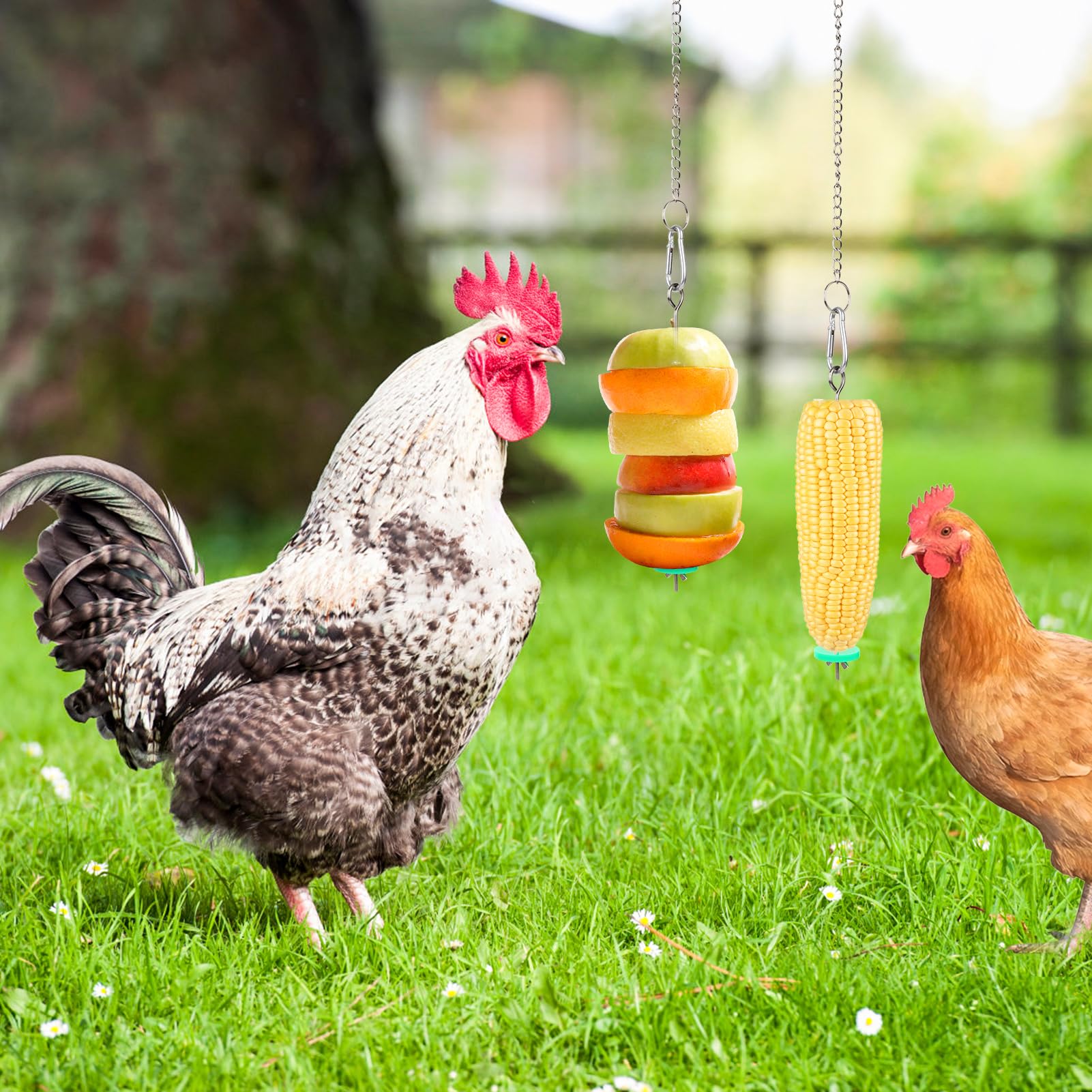 Snapklik.com : 10 Packs Chicken Toys Set, 2 X Chicken Swing, 4 X ...